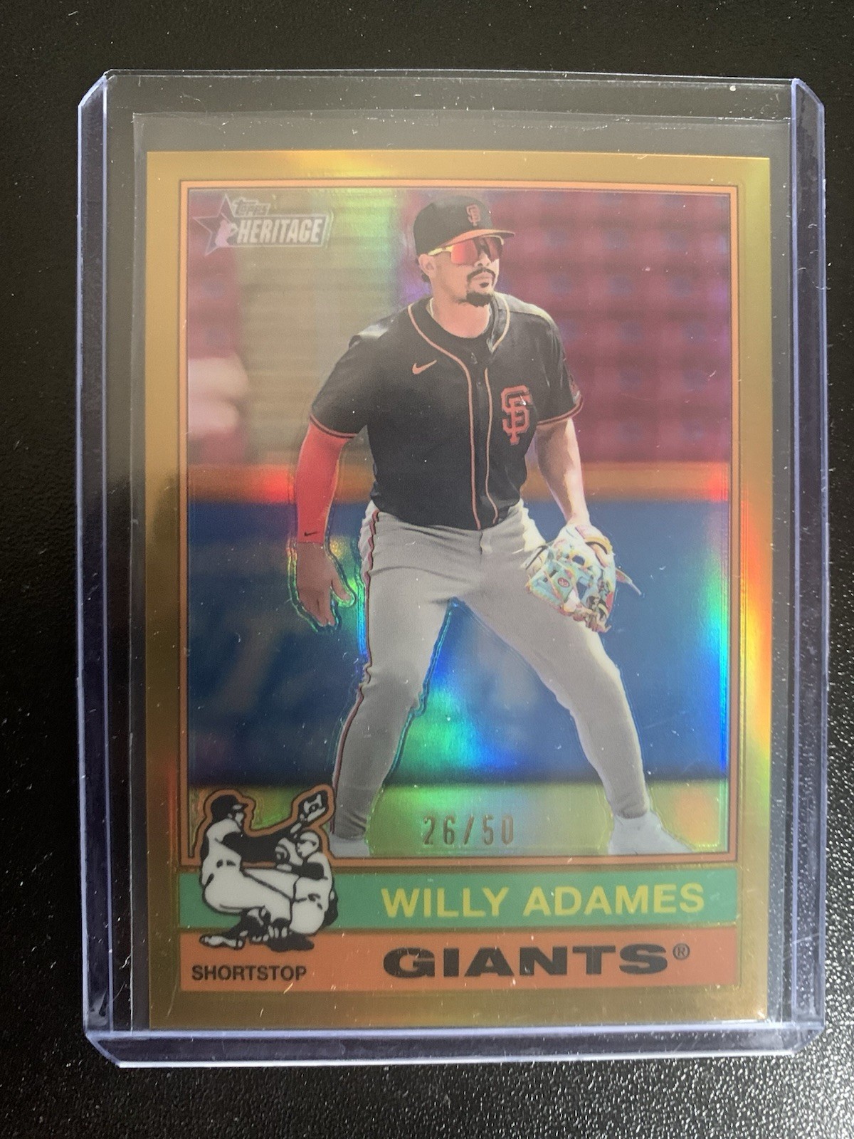 Willy Adames 2025 Topps Heritage #122 Chrome - Gold Refractor /50 Price ...