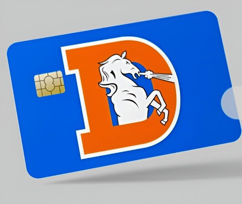 Denver Broncos Football Card Skin Debit/credit Card Sticker Skin | eBay
