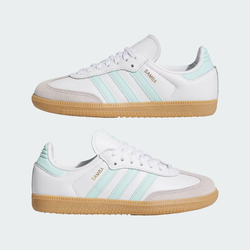 Adidas Samba OG White Semi Flash Aqua JP5481 Womens New | eBay