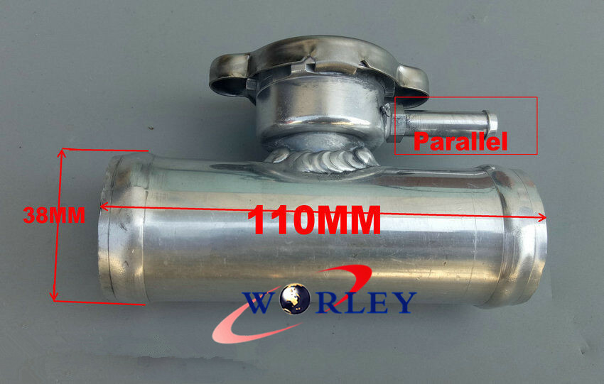 Radiator Hose Filler Neck & Cap Aluminum Inline Coolant Hose Drain 1-1/ ...