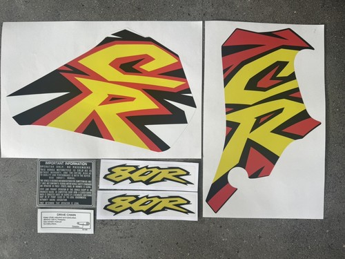 Honda CR80 1996 Full Decal Set / Sticker Kit / Graphics Kit / Minibike ...