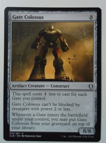 Gate Colossus *Uncommon* Magic MtG x1 CLB Baldur's Gate | eBay
