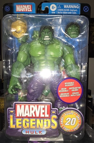 Marvel Legends 20th Anniversary Retro Hulk 6-Inch figure with custom ...