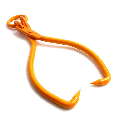 16" inch Log Skidding Lifting Tongs with Ring Log Lifter Grab Dragging ...