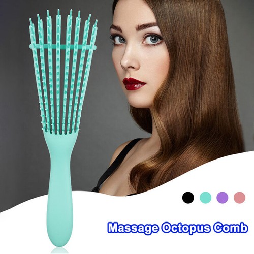 Nylon Hair Detangling Smoothing Brush Head Scalp Massage Ventilation ...