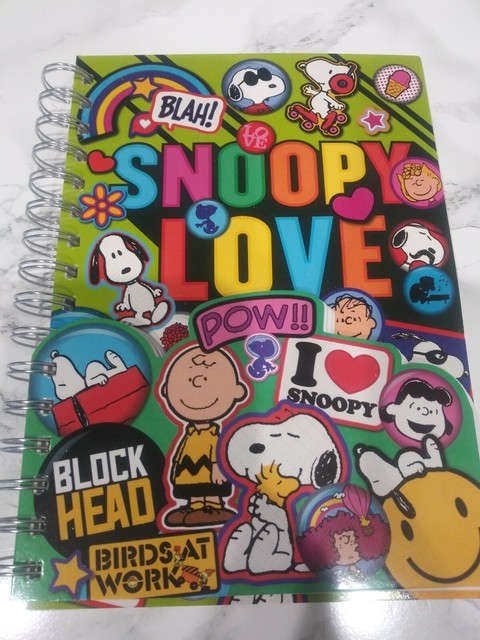 Peanuts Gang Spiral Bound Journal 160 Pages Snoopy Charlie Lucy ...