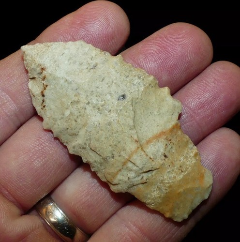 authentic arrowheads pre 1600 Awesome Early Archaic Serrated Searcy ...