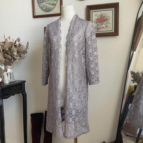 Celestial Fairycore Boho Grunge Sequin Lace Duster Cardigan | eBay UK