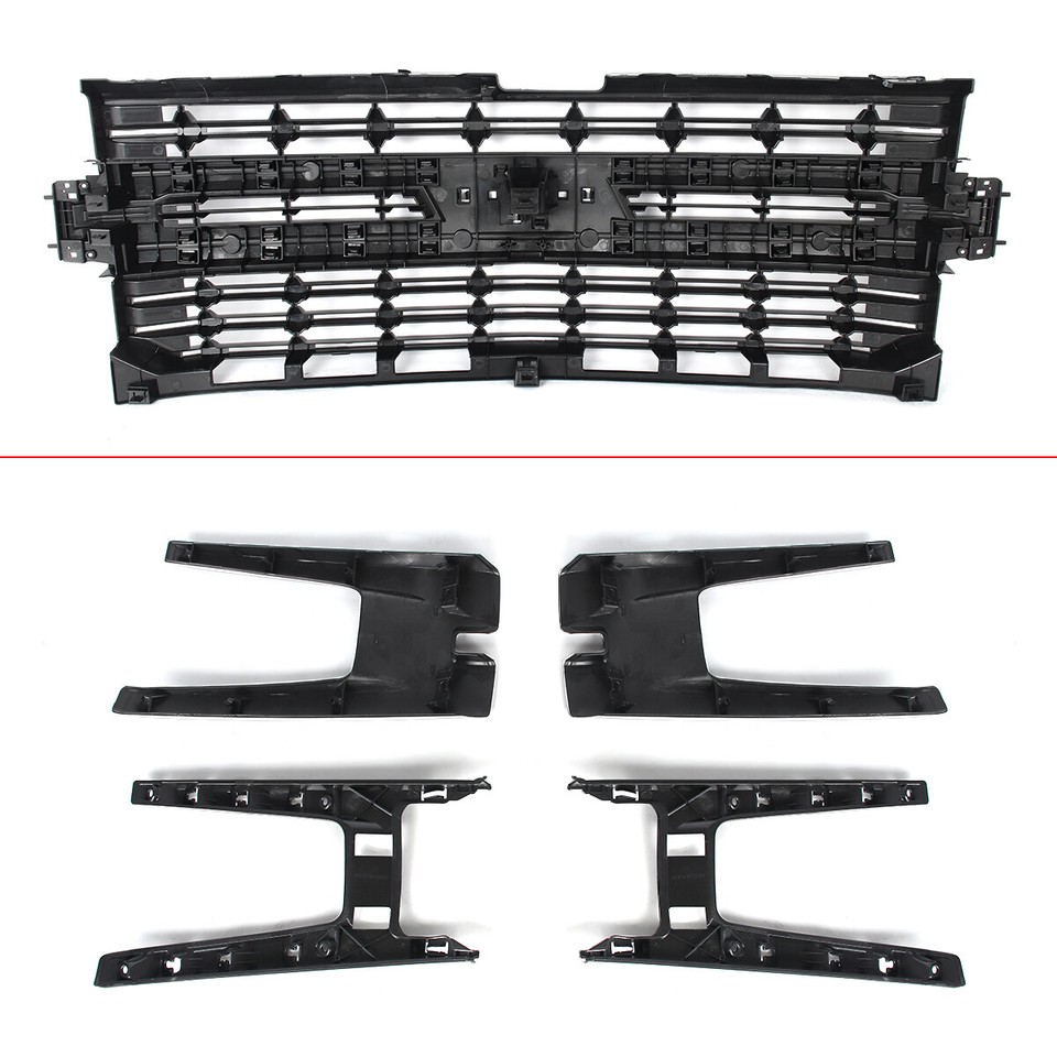 For 2019-2021 Chevy Silverado 1500 LT RST Front Bumper Grille Gloss ...