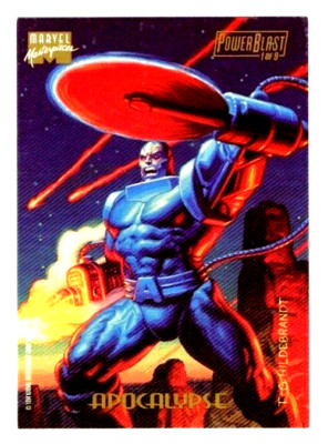 Vintage Marvel Masterpiece Chromium Power Blast Apocalypse Card 1994 ...