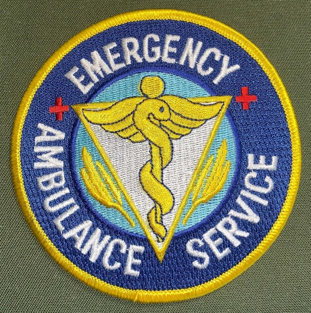 EMERGENCY AMBULANCE SERVICE PATCH NEW (A136) | eBay