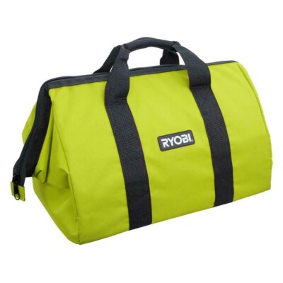 RYOBI LARGE CONTRACTORS WIDE MOUTH CANVAS TOOL BAG (18X14X12) | eBay