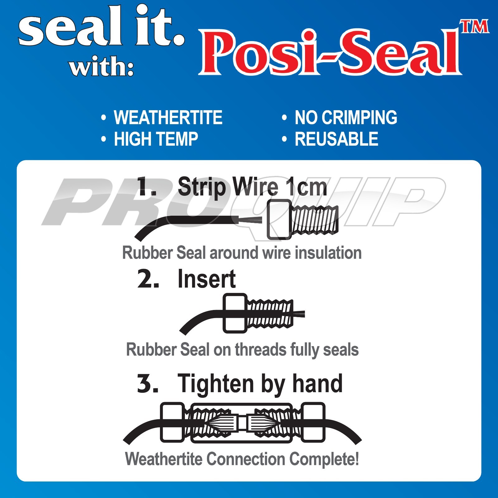 POSI-LOCK 14-16 AWG WEATHERTITE WIRE CONNECTORS with INTERNAL SEAL - 4 ...