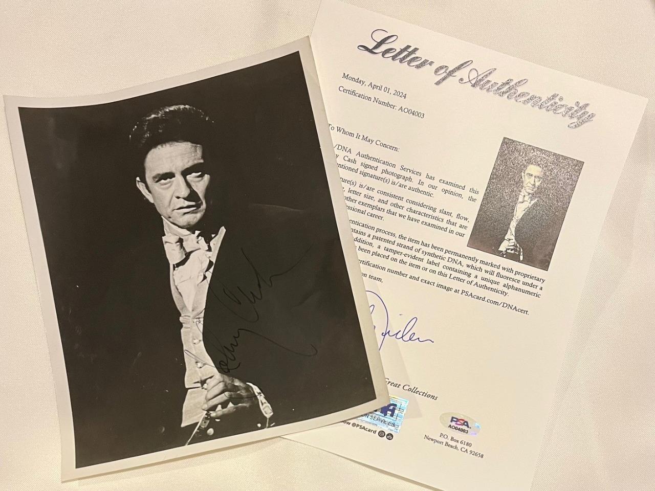 Johnny Cash - Signed / Autographed Photo - PSA/DNA Authentication | eBay