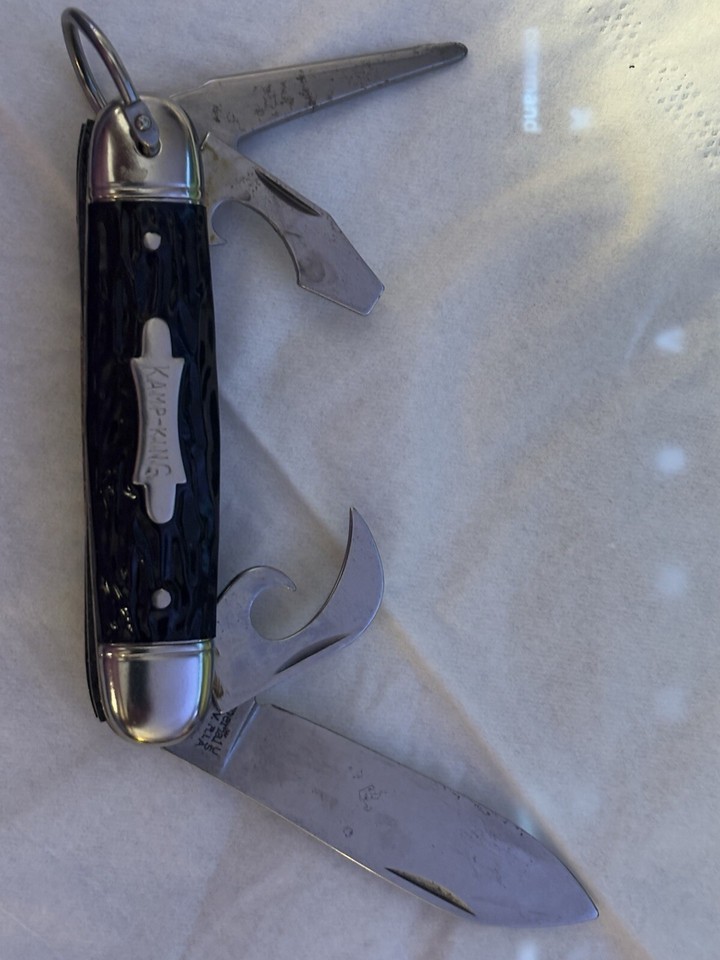 NOS KAMP KING PRE '88 IMPERIAL PROV RI USA FOLDING POCKET KNIFE CAMPING ...