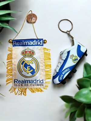 Real Madrid keychains Cleat And Real Madrid Car Flags. | eBay