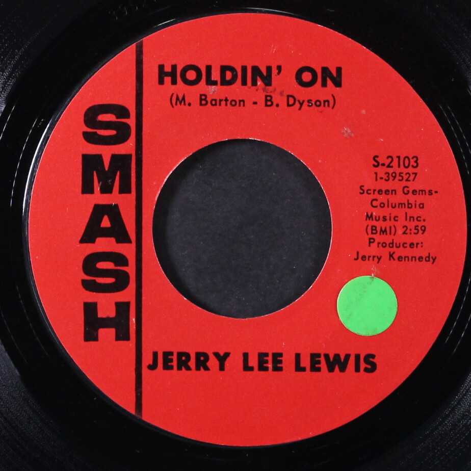 JERRY LEE LEWIS: it's a hang up baby / holdin' on SMASH 7" Single 45 ...