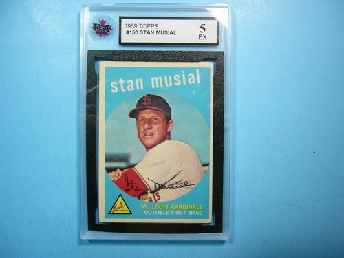 1959 TOPPS MLB BASEBALL CARD #150 STAN MUSIAL KSA 5 EX NICE!! '59 TOPPS ...