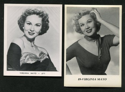 VIRGINIA MAYO MOVIE STAR CARDS- HARD TO FIND---NEAR MINT | eBay