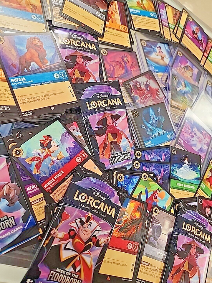 Disney Lorcana Card Collection Lot COLD FOILS Super RARES + Sealed ...