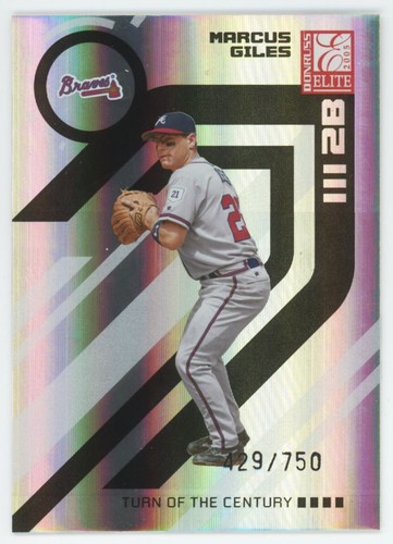2005 Donruss Elite Turn of the Century Marcus Giles 429/750 Atlanta ...