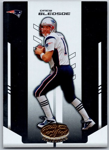2004 Leaf Certified Materials 140 Drew Bledsoe FLB New England Patriots ...
