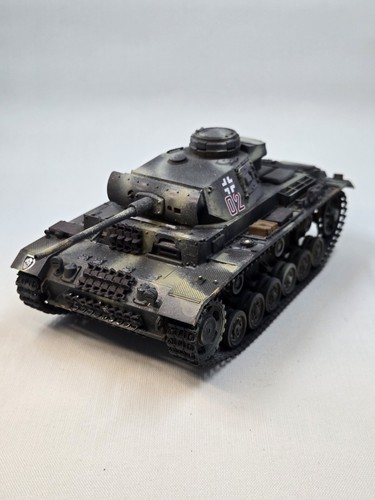 1/35 German Panzer III – Pro Built & Weathered Model Tank – Winter Camo ...
