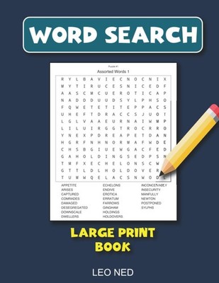 Leo Ned Word Search Large Print Book: Word Search for Se (Paperback ...
