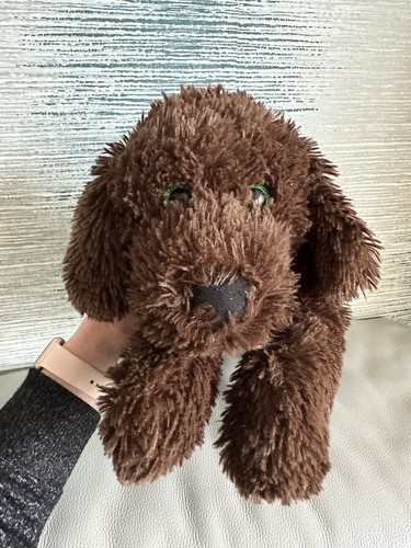 Asda Chocolate Brown Cockapoo Labradoodle Laying Dog Soft Plush Toy ...