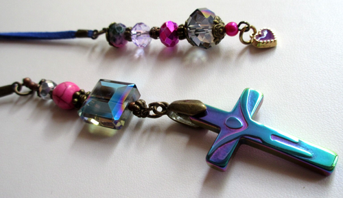 Titanium Hematite Cross, Fire Crystal Bookmark 19 in | eBay