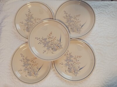 Set 5 Salad Plates Noritake Keltcraft Kilkee Floral Butterfly Ireland ...