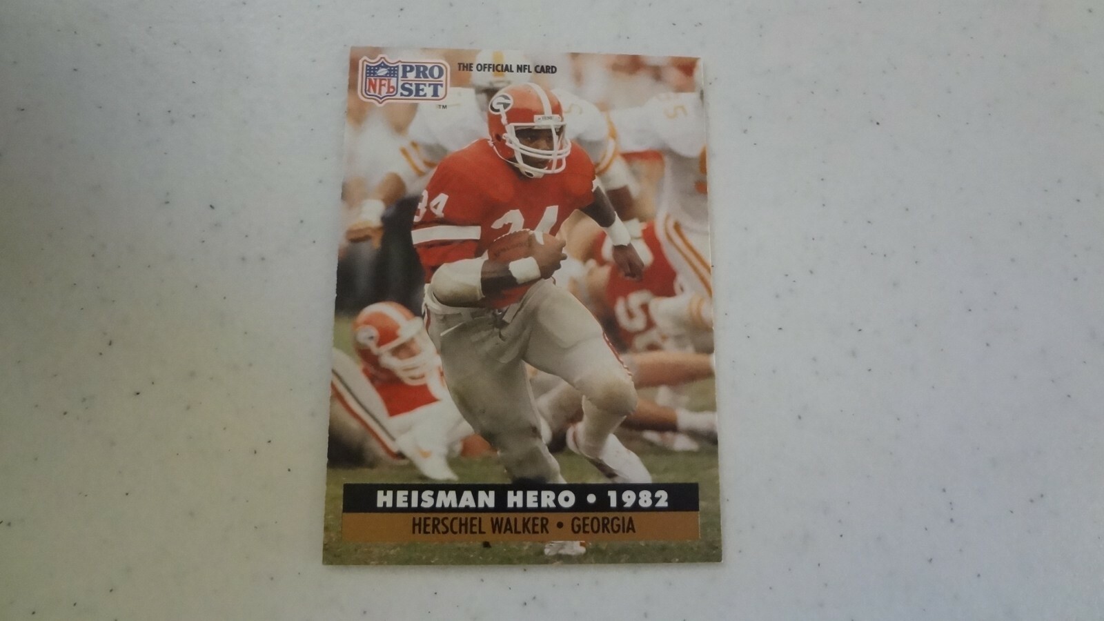 1991 PRO SET HEISMAN HERO 1982 HERSCHEL WALKER FOOTBALL CARD | eBay