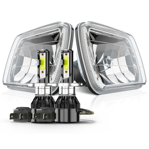 Pair 7x6" 5X7" LED Headlights Hi-Lo For Chevy S10 1982-1993 Pickup ...