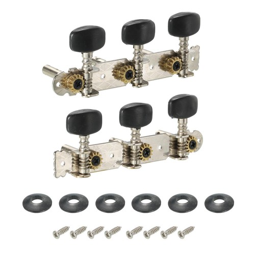 2 Classical Guitar Tuners Machine Heads 3+3 Tuning Keys String Pegs ...