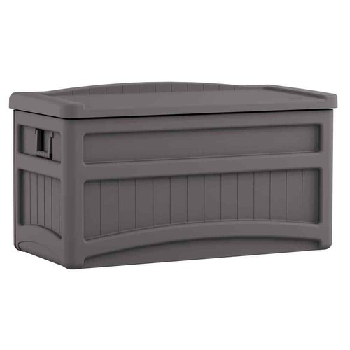 Suncast Storage Deck Boxes w/ 73 Gal. Capacity Weather Resistant Resin ...