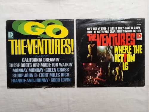 Set of 2 Records by The Ventures, Go & Where The Action Is, 2-Vinyl LP ...