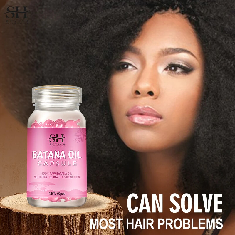 Batana oil Hair Growth Capsule Repair Damaged Hair Essential Oil Africa ...