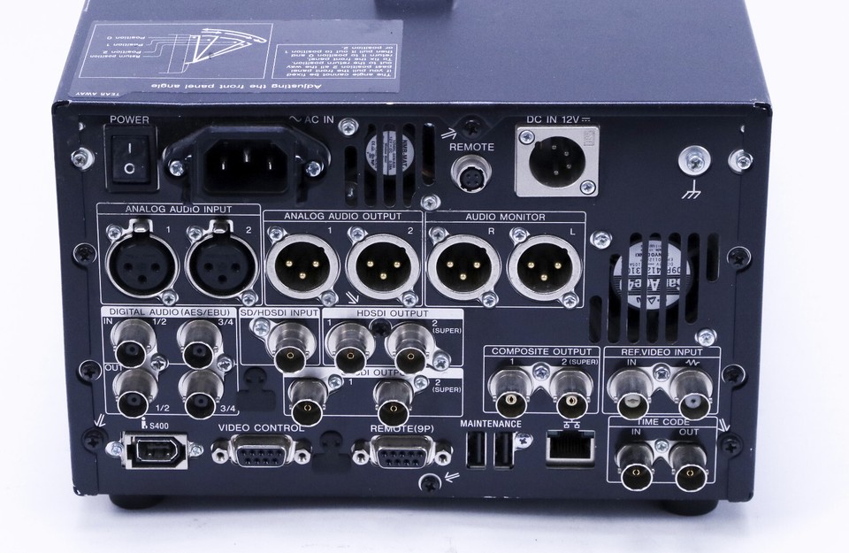 Sony PDW-F1600 XDCAM HD422 MPEG HD Player/Recorder - Fully Tested ...