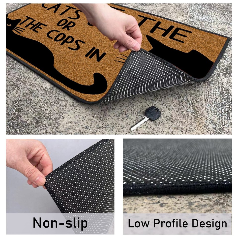 Indoor Welcome Mat Door Mats Indoor Entrance Traps Sand and Dirt Well ...