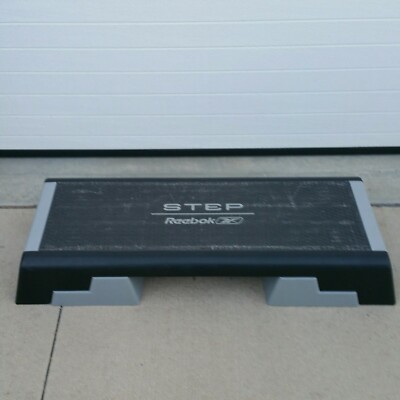 Reebok Aerobics Step Cardio Workout Stepper w/Adjustable Risers 6" 8 ...