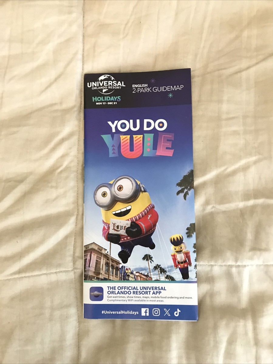 Universal Orlando Resort 2011 Map Theme Park Maps