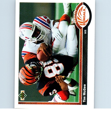 Tim McGee 66 Bengals 1991 Upper Deck NFL Football Trading Card | eBay