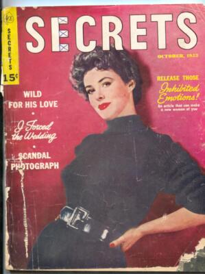 MAG: Secrets Magazine #1 October 1952- Scandal photography ACE | eBay