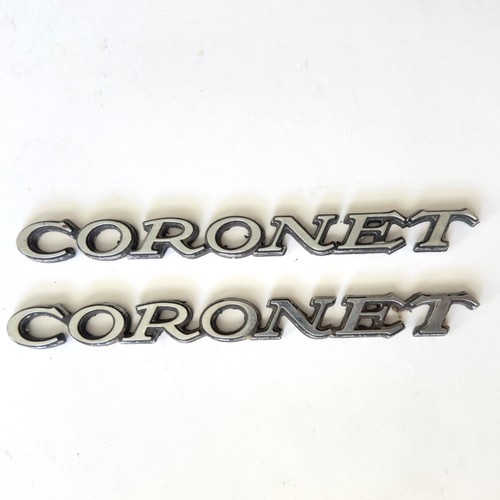 OEM Vintage Dodge Coronet Badge Emblem Nameplate Lot of 2 Read | eBay