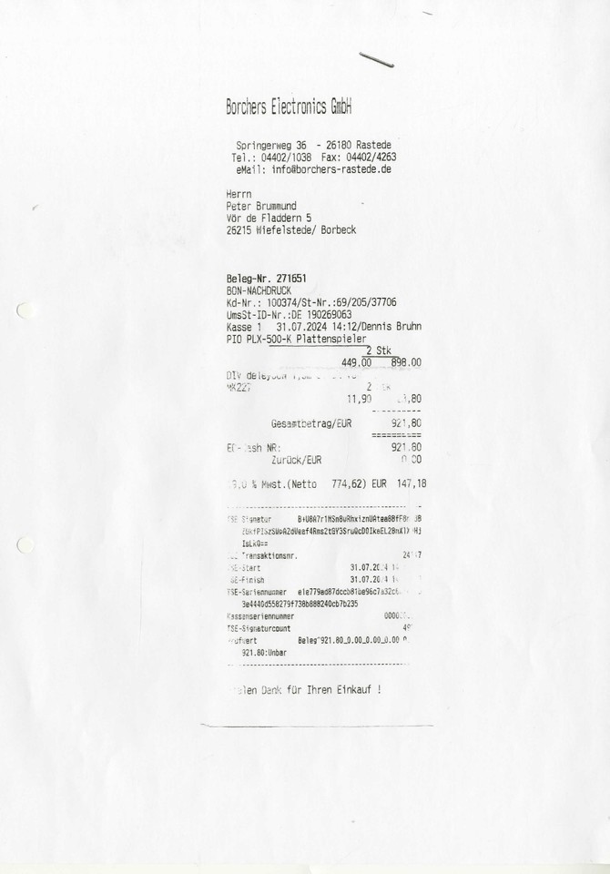 Pioneer DJ PLX-500 Plattenspieler | eBay