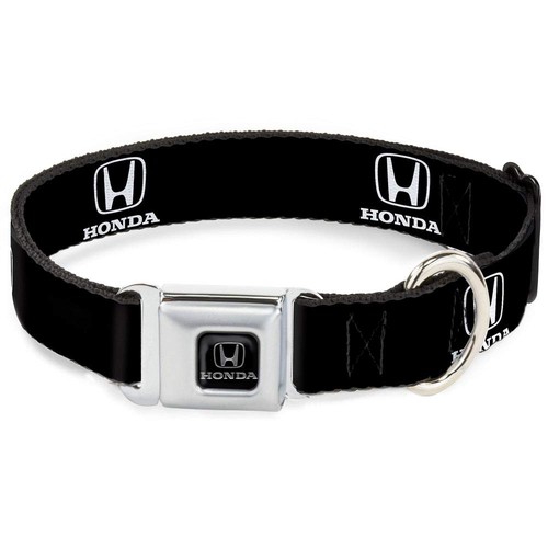Seatbelt Buckle Dog Collar - Honda Logo Black/White - 1" Wide - Fits 11 ...