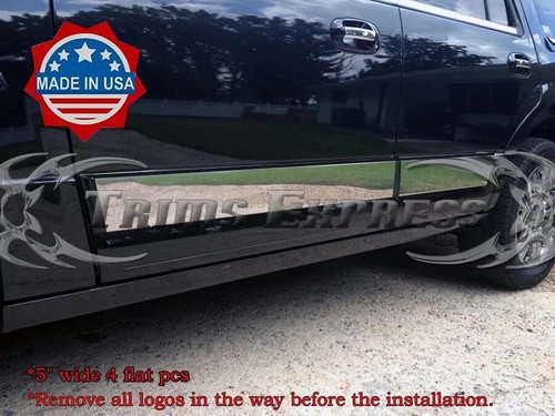 fit:2007-2017 Lincoln Navigator Flat Body Side Molding Rocker Panel ...