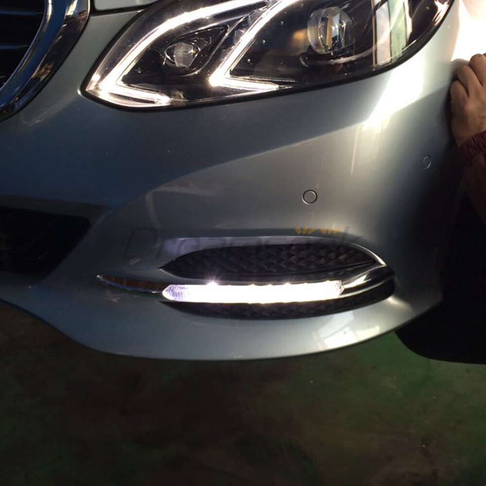 LED Day Running Light For Mercedes-Benz E-Class W212 14-16 Daylight DRL ...
