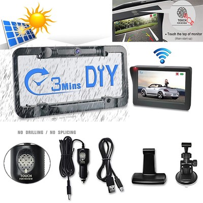Solar Power Wireless Car Rear View Backup Camera Kit 3 Mins ...