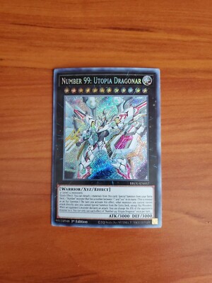 Number 99 Utopia Dragonar BROL-EN057 SECRET RARE XYZ Monster YuGiOh Aus ...